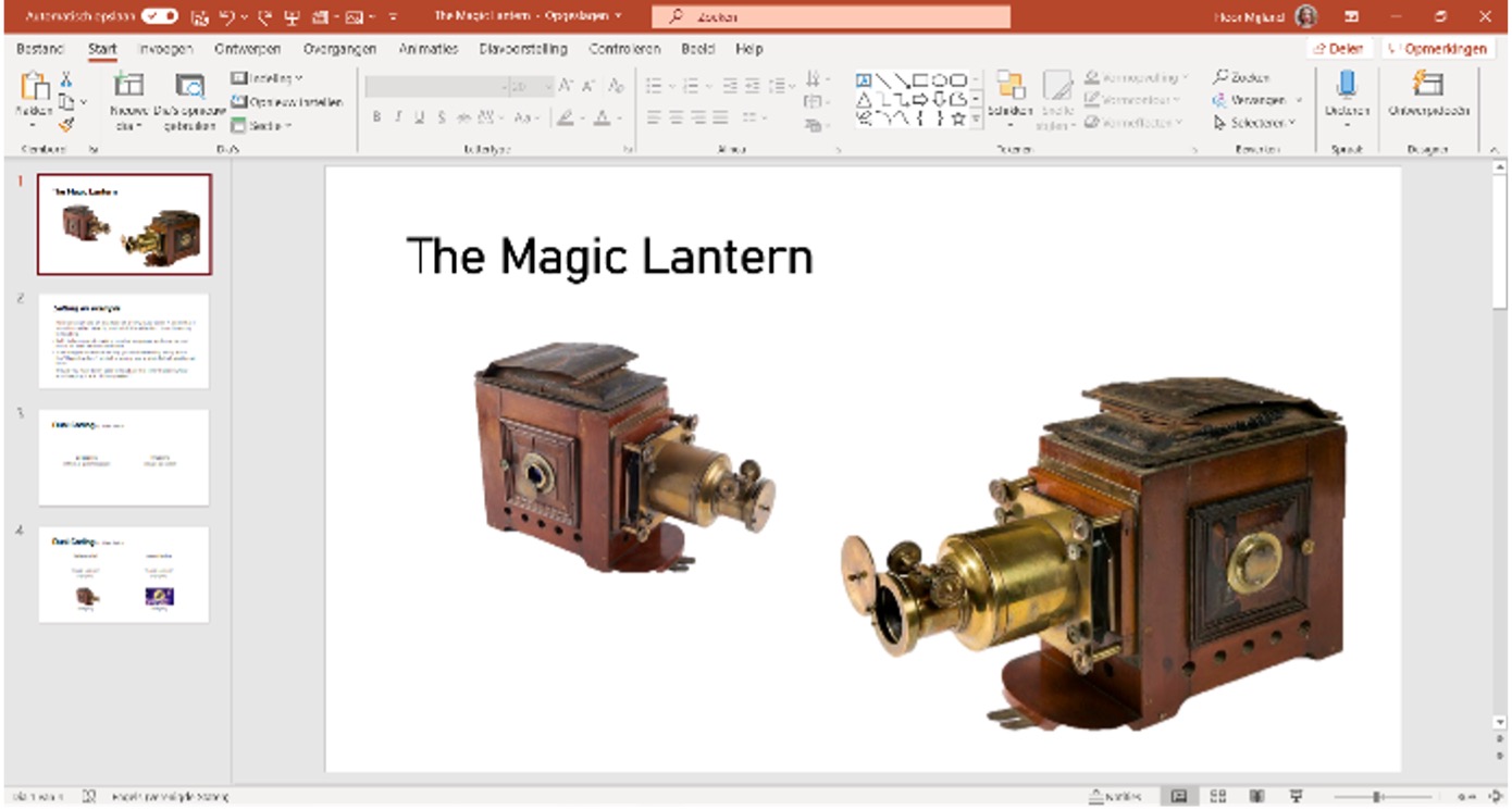 Transmission in Motion | "Magic Lanterns, PowerPoints and Dual Coding" - Floor Mijland
